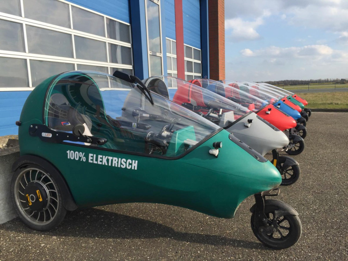 The LEF Mini Electric Vehicle - a unique three-wheeled vehicle with a ...