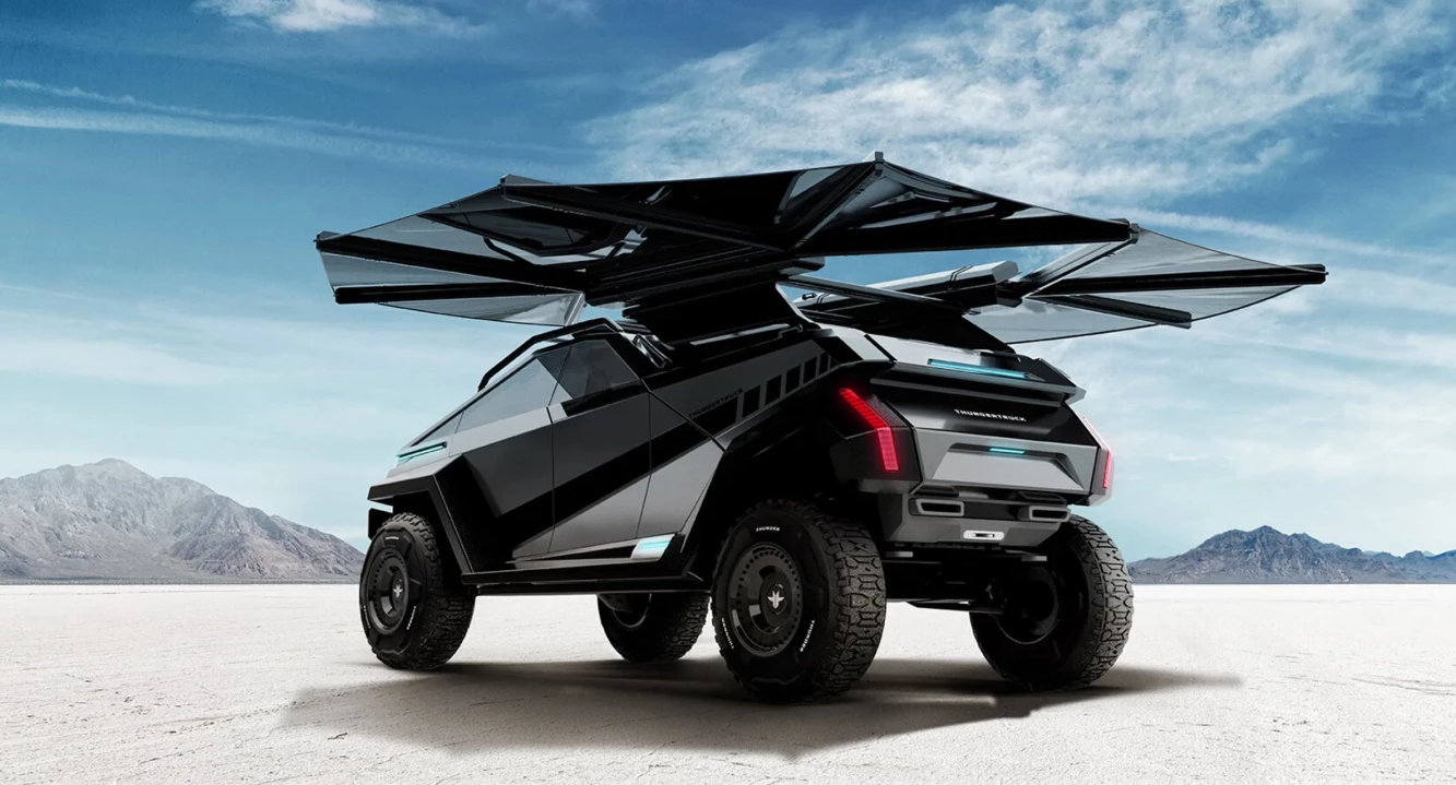 Thundertruck electric off-road vehicle: 6x6 all-wheel drive, 900 km ...